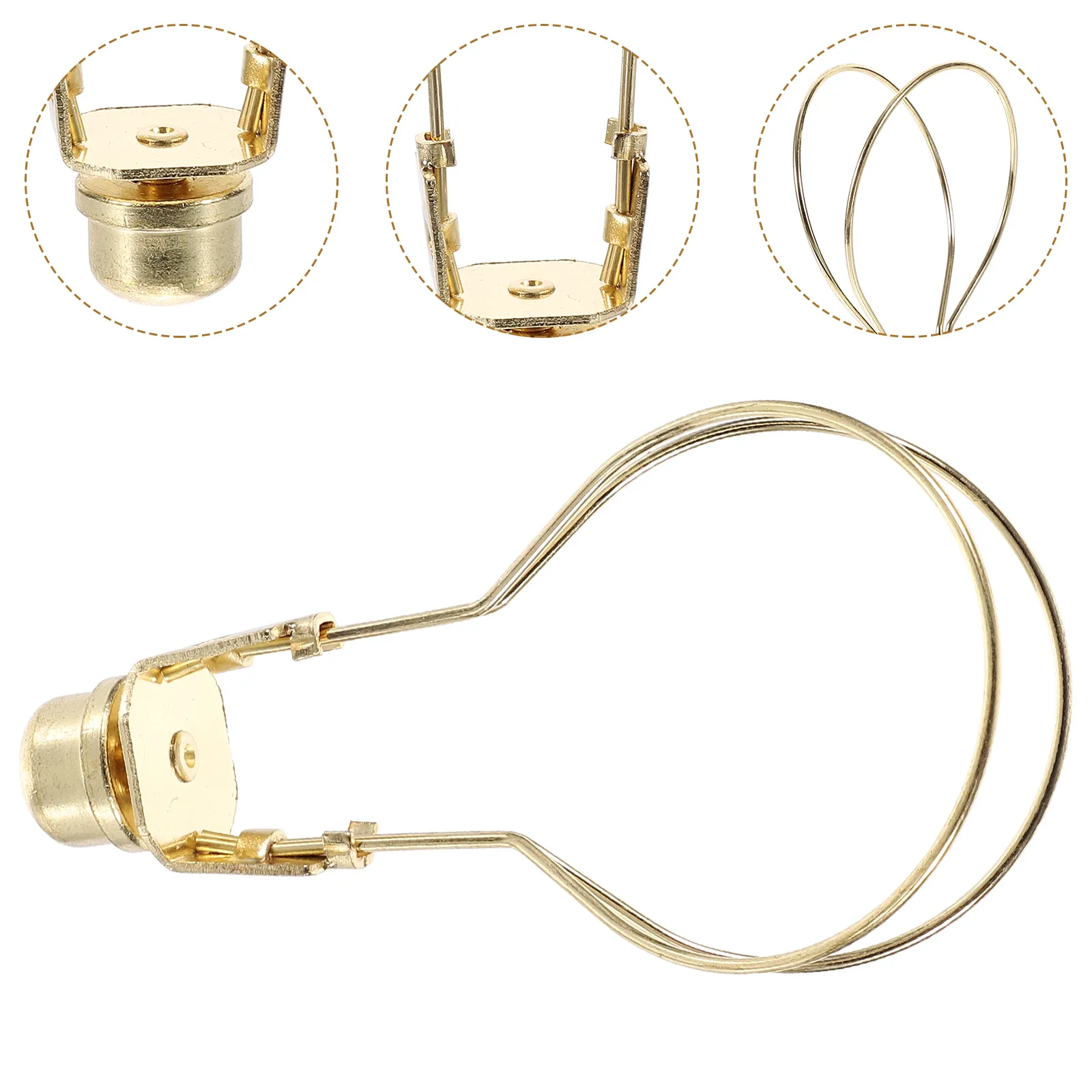 Metal Lamp Shades Adapters Clip Supply - Round Bulb Holder for ...