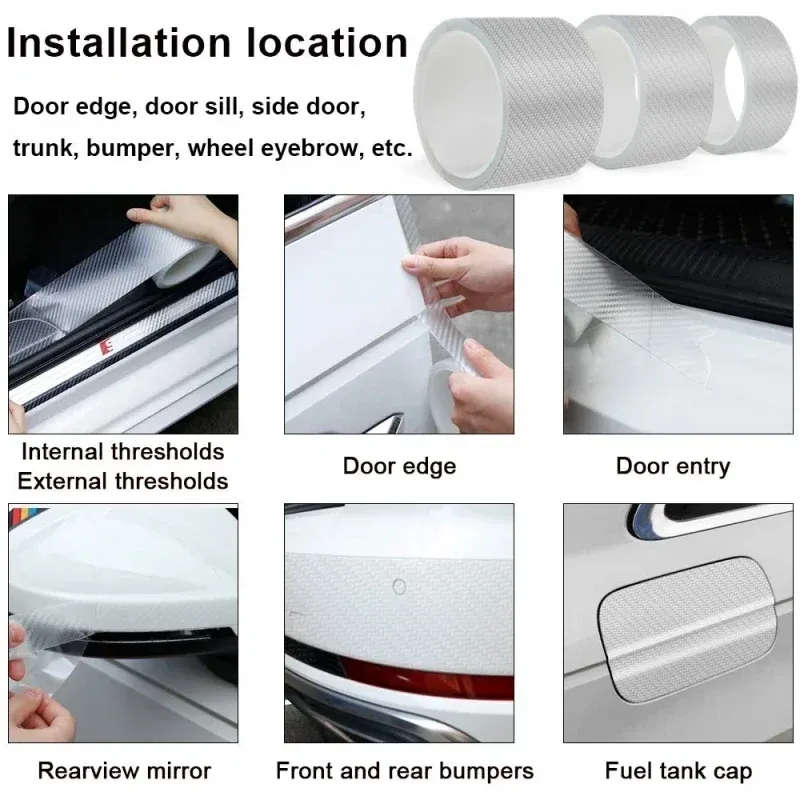 Anti-Scratch Door Protector Stickers: Transparent Nano Tape for Car ...
