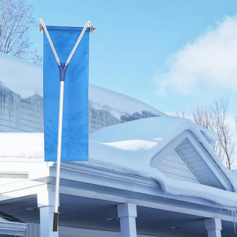 Extendable Aluminum Snow Roof Rake with 20ft Handle for Safe Ice ...
