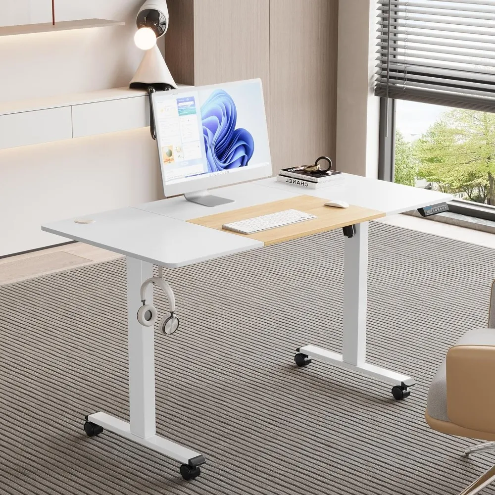 Inches Electric Height Adjustable Standing Desk, Sit Stand Desk With ...