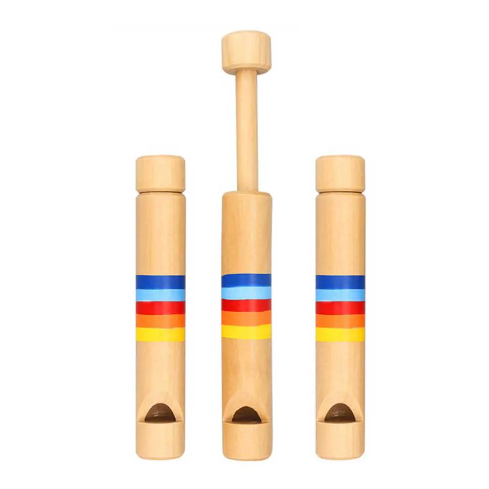 Wooden Push Slide Whistle Noisemaker Flute Toy with Voice-Changing ...