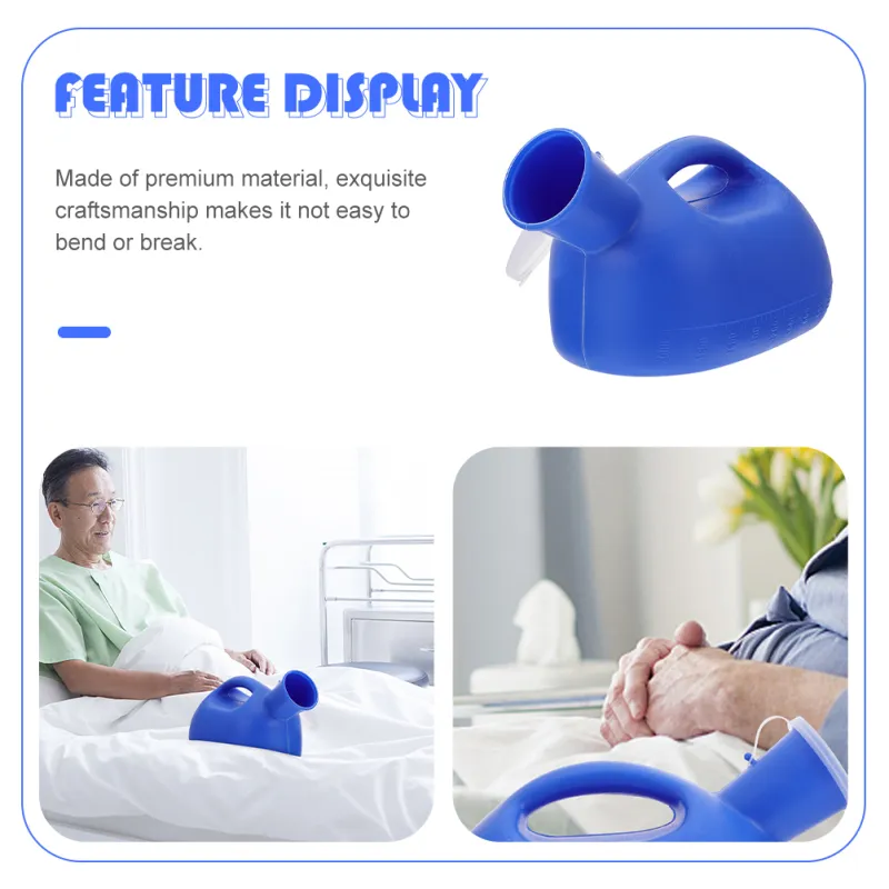 Portable Urinal Bottle Spill-Proof Plastic Urinal for Men with Large 32 ...