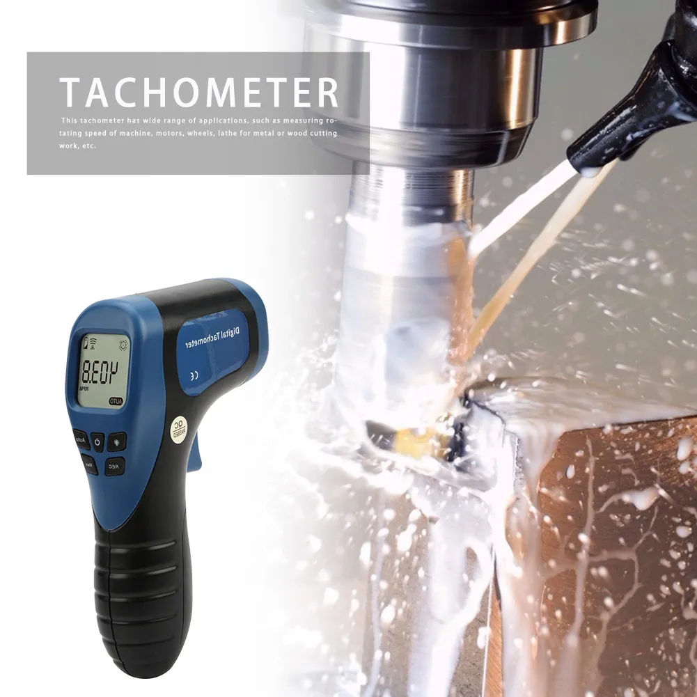 Non-contact Laser Digital Tachometer Speed Measurement Device with ...