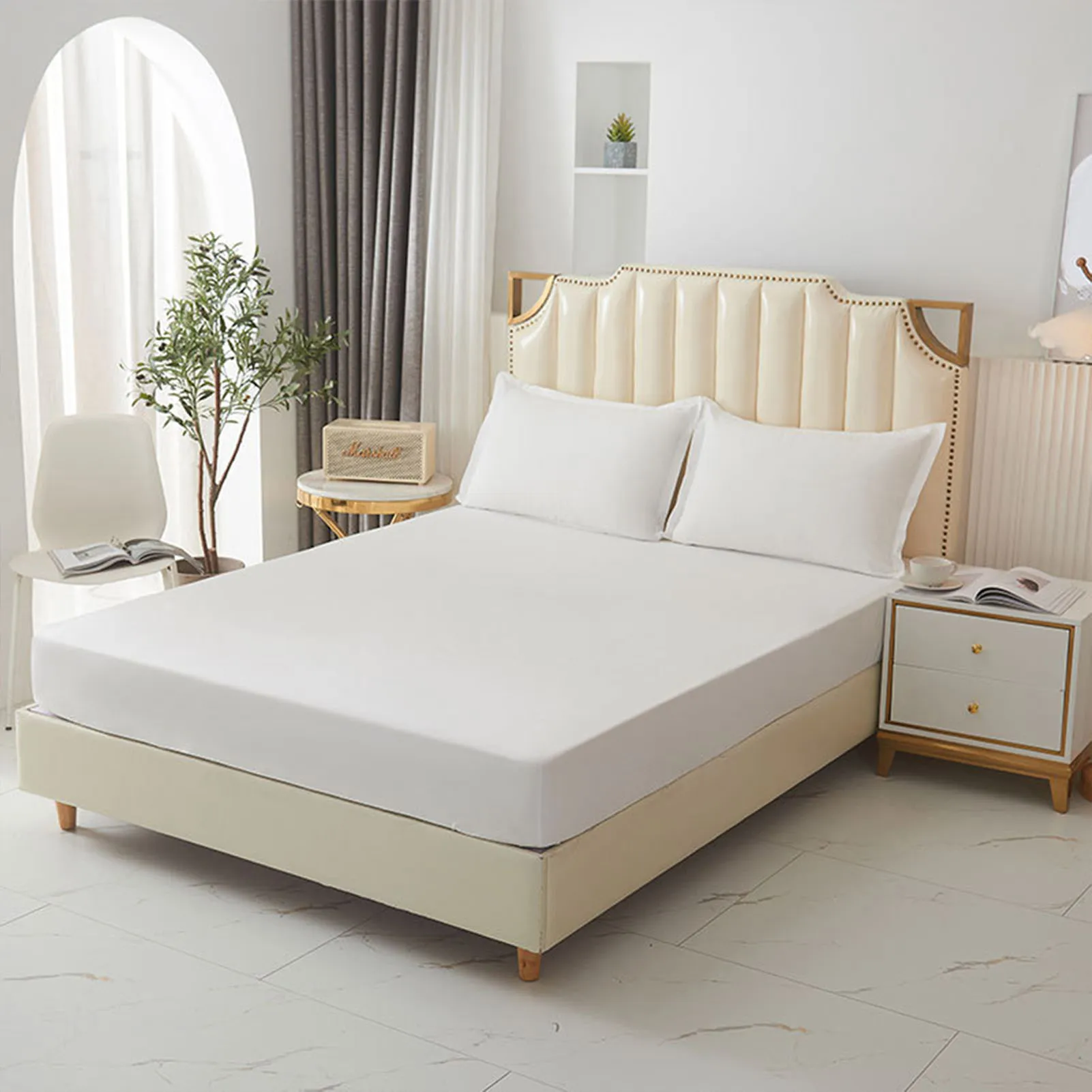 DHgate.com:Durable Fitted Sheet: Solid Color Soft Fabric for Everyday ...