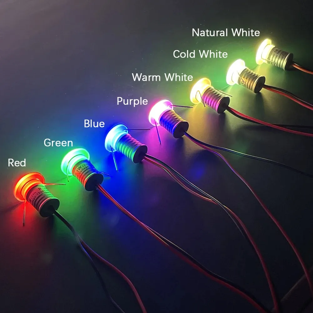 1W 12V Mini LED Downlight IP65 Stair Cabinet Lamp Spotlight Ceiling ...