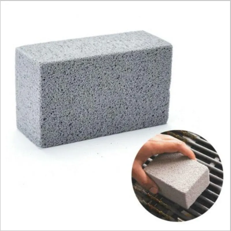 Premium BBQ Cleaning Brick - Natural Pumice Stone Block for Effortless ...