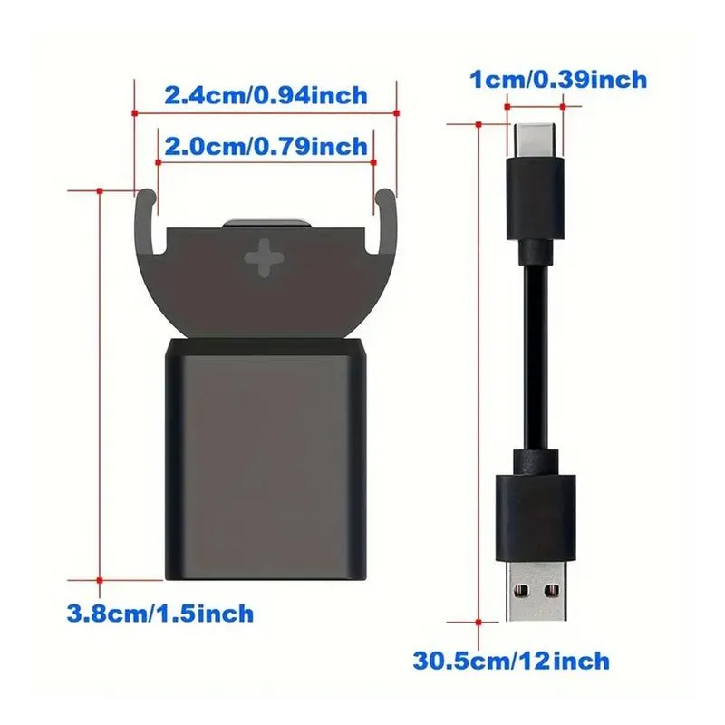Type-C Rechargeable Lithium Coin Battery Charger for LIR2032 LIR1632 ...