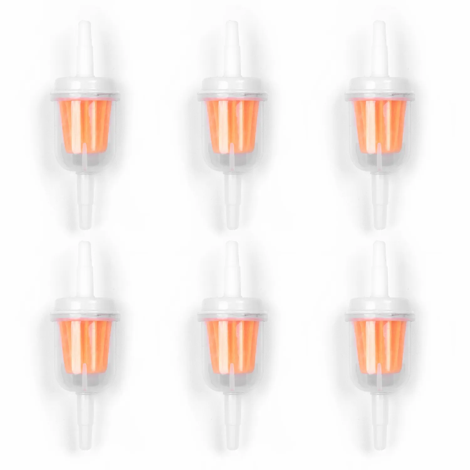 6-Piece Universal Clear In-line Petrol Pipe Replacement Filters for ...