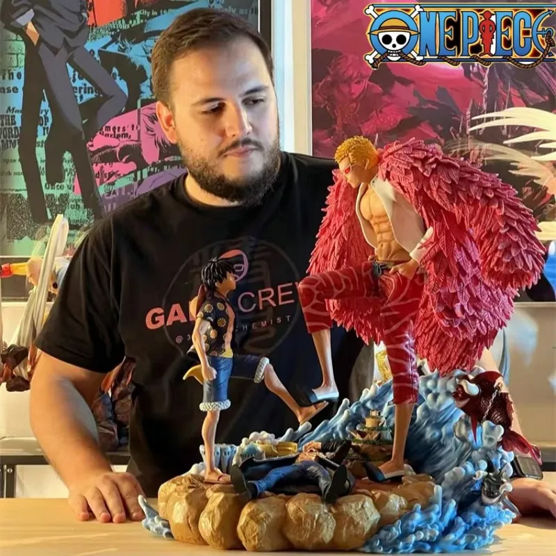 Anime One Piece Figures: Dynamic Battle Scene Figurine, 21cm PVC Statue ...