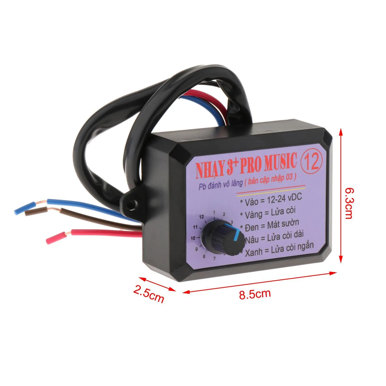 Car Ddmysmile 12V/24V Air Horn Controller 10/12 Sound Electric Horn ...