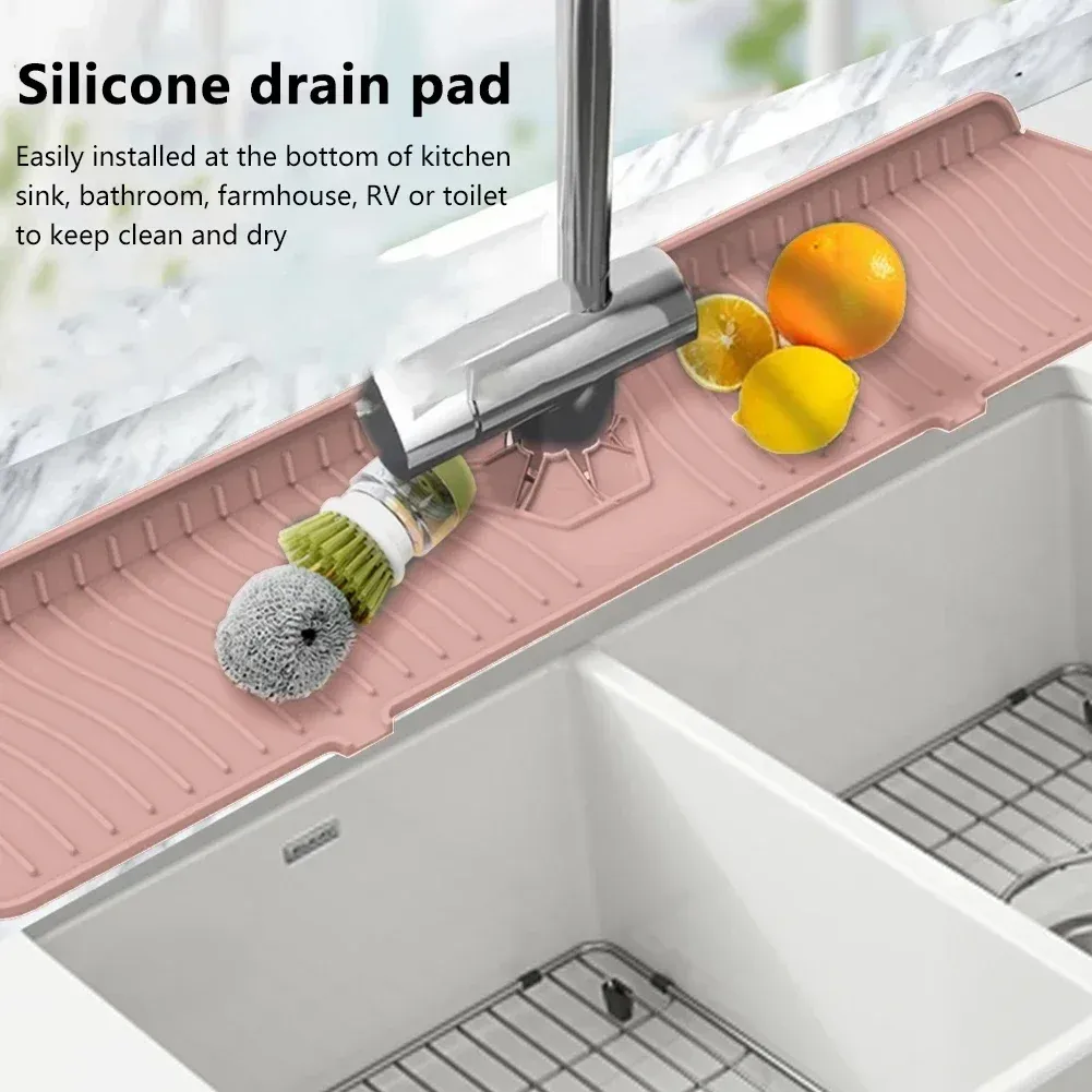 Silicone Hansgrohe Kitchen Sink Splash Guard Absorbent Sink Protector ...