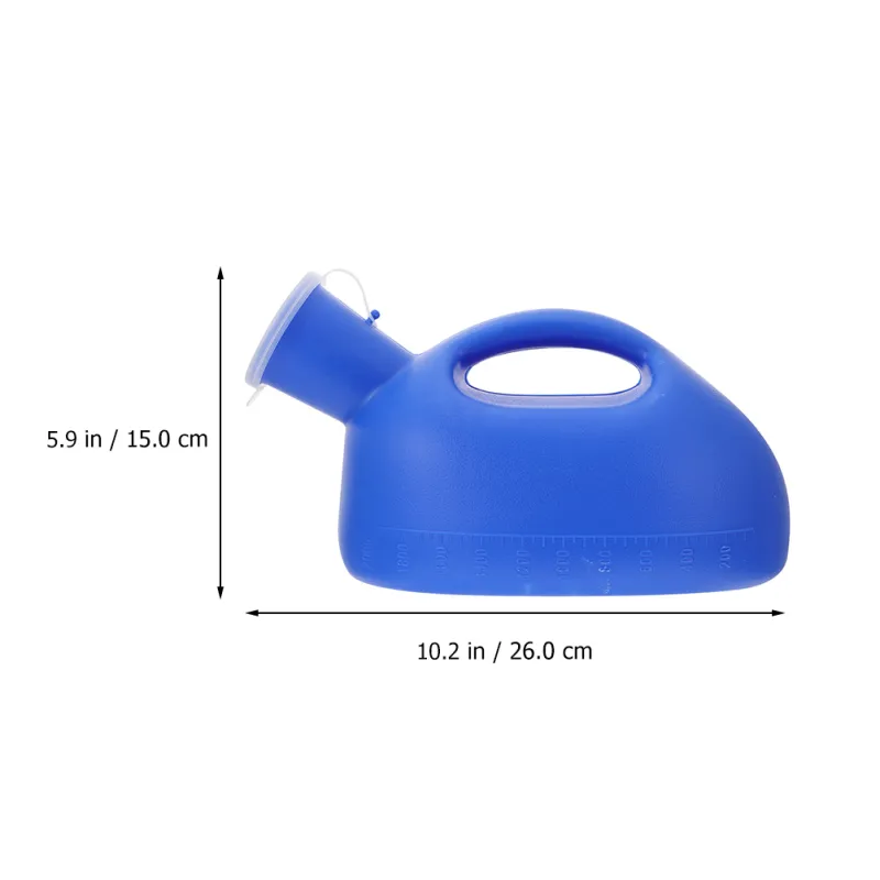 Portable Urinal Bottle Spill-Proof Plastic Urinal for Men with Large 32 ...