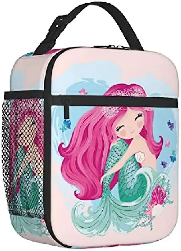 Cute Mermaid Lunch Bag - Insulated & Reusable Picnic Tote, Shop Now ...
