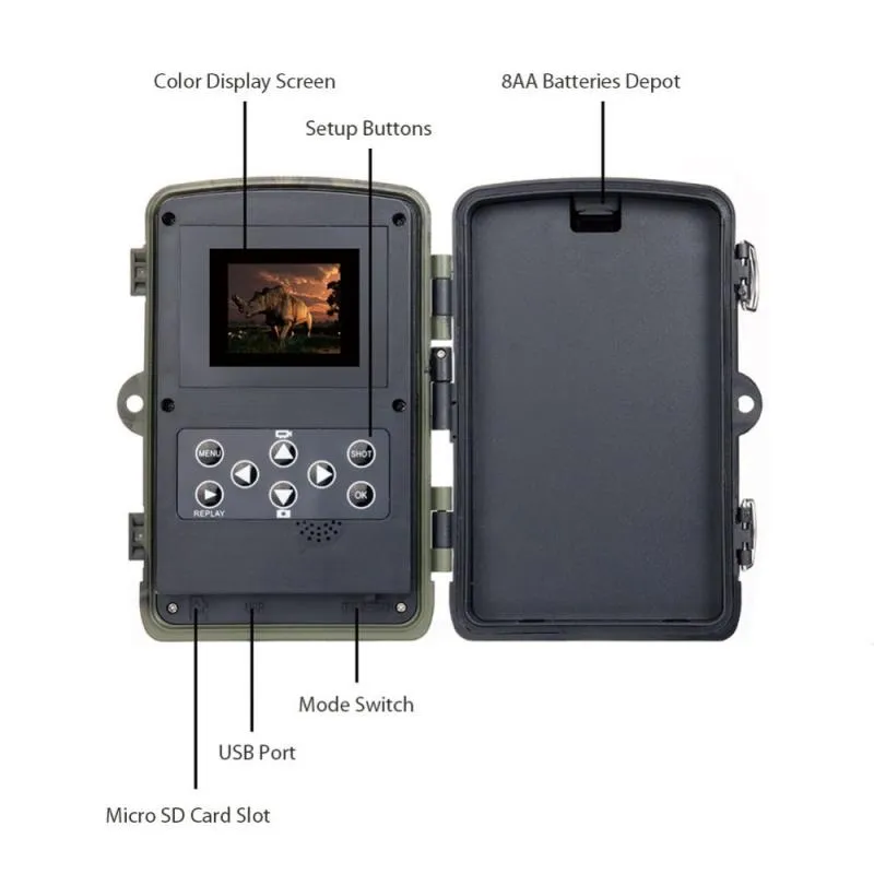 DHgate.com:2024Suntekcam HC-801A Hunting Camera, 16MP 64GB Trail Camera with 5000mAh Battery, 0 ...