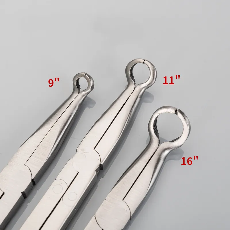 L50 Long Fishing Pliers with Straight, 45°, and 90° Needle Nose Tips, O ...