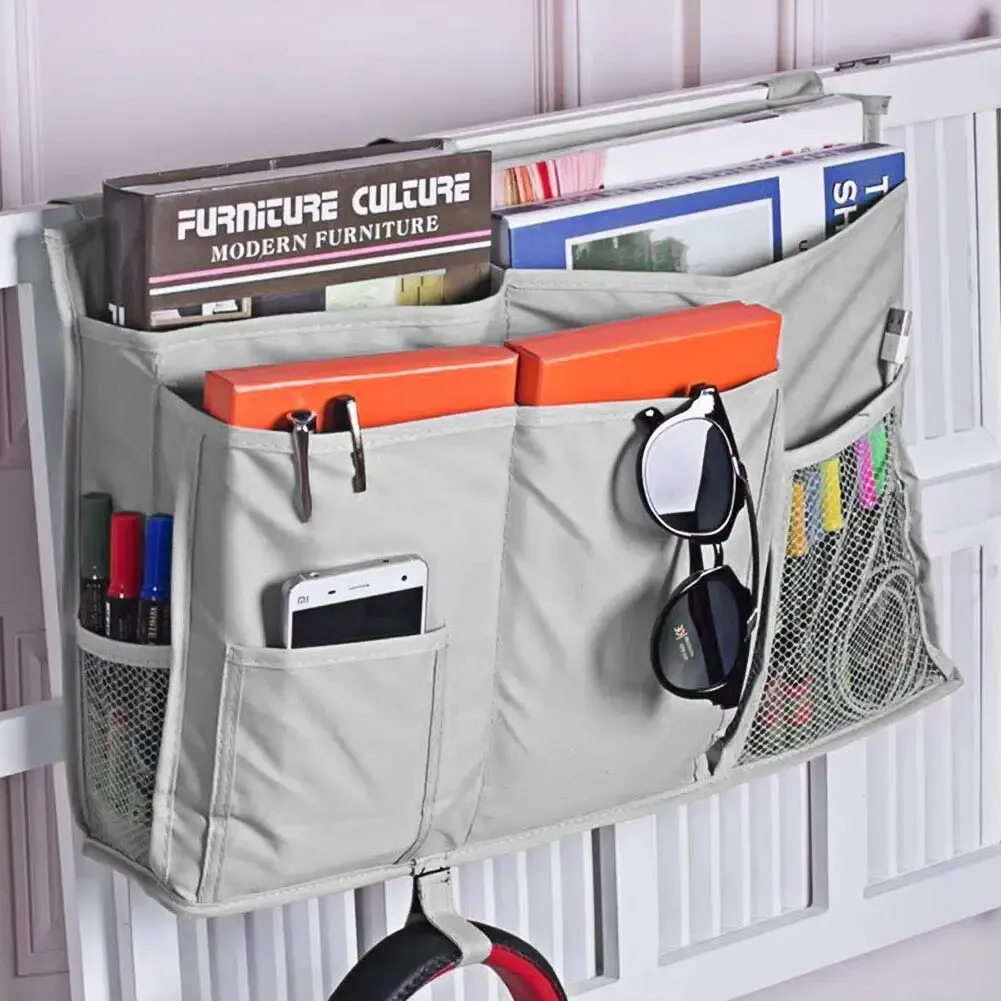 Multi Pockets Bedside Hanging Storage Bag Made of Durable Oxford Cloth ...