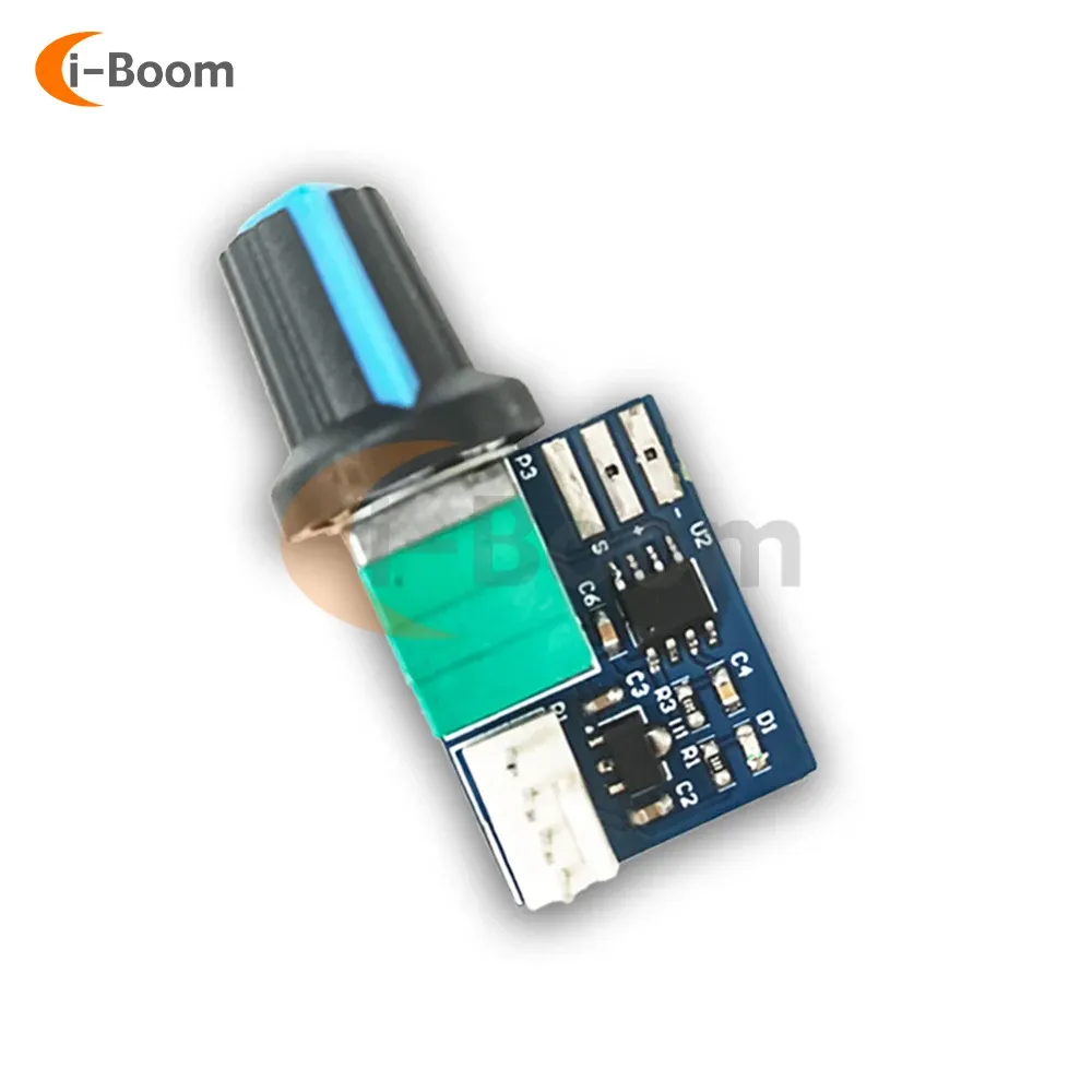 12V DC Motor Speed Controller PWM Fan Controller Adjustable Fan Speed ...