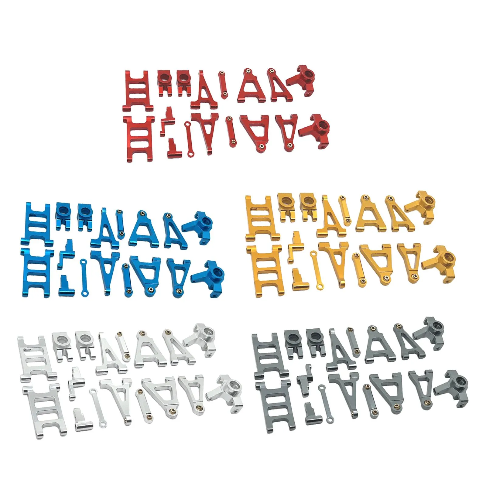 RC Front Rear Swing Arm Steering Cups Linkage Rod for 1:14 Scale DIY ...