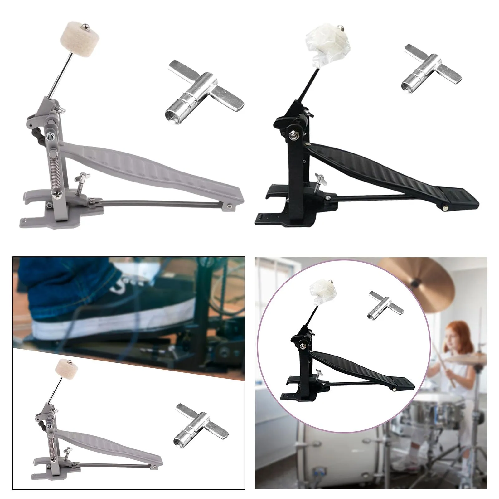Professional Single-Chain Kick Pedal for Drums - Enhanced Control and ...