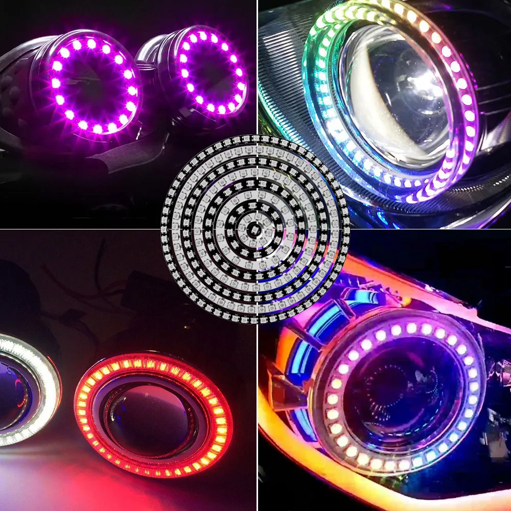 DHgate.com:WS2812B RGBIC LED Pixel Ring, 5V Individually Addressable ...