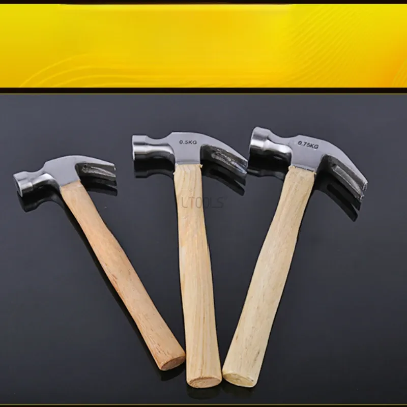 New Big Medium Small Size Quenched Wood Handle Claw Hammers ...