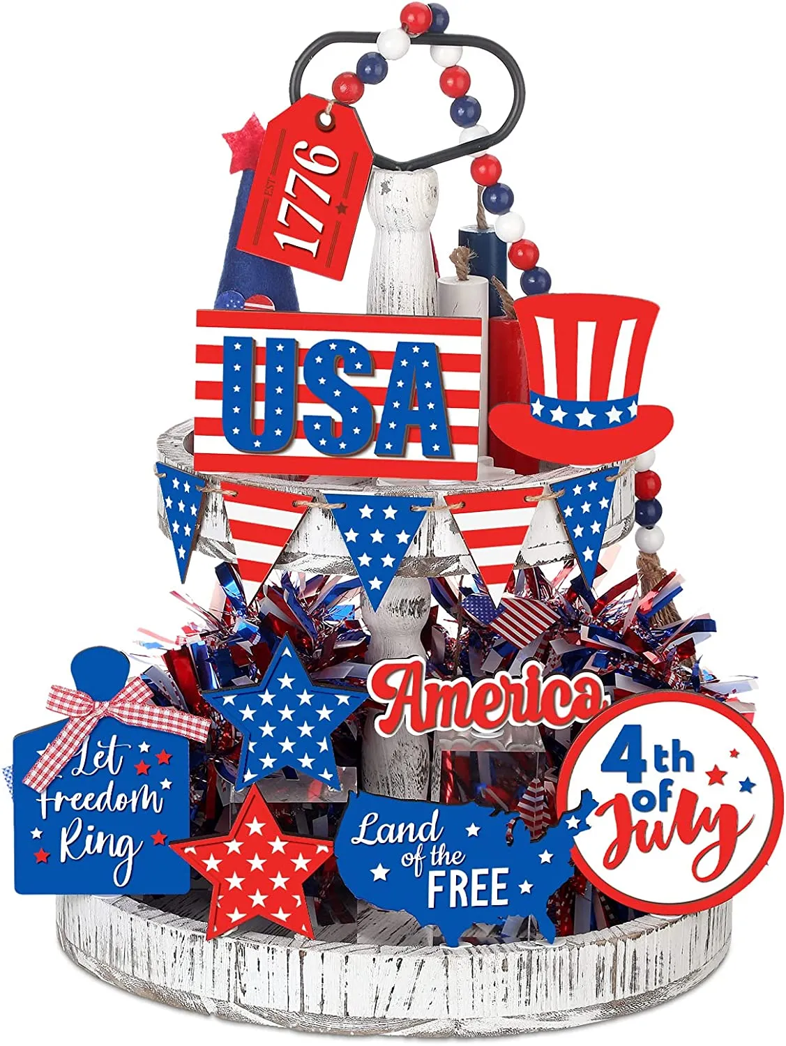 Independence Day For Tiered Tray Decor Patriotic Holiday DIY ...