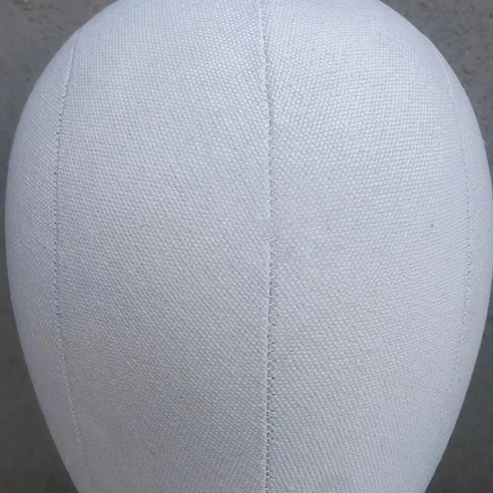Wig Mannequin Head Foam Canvas Block with Stand for Wig Styling ...