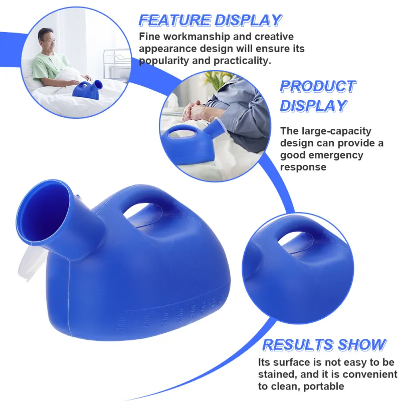 Portable Urinal Bottle Spill-Proof Plastic Urinal for Men with Large 32 ...