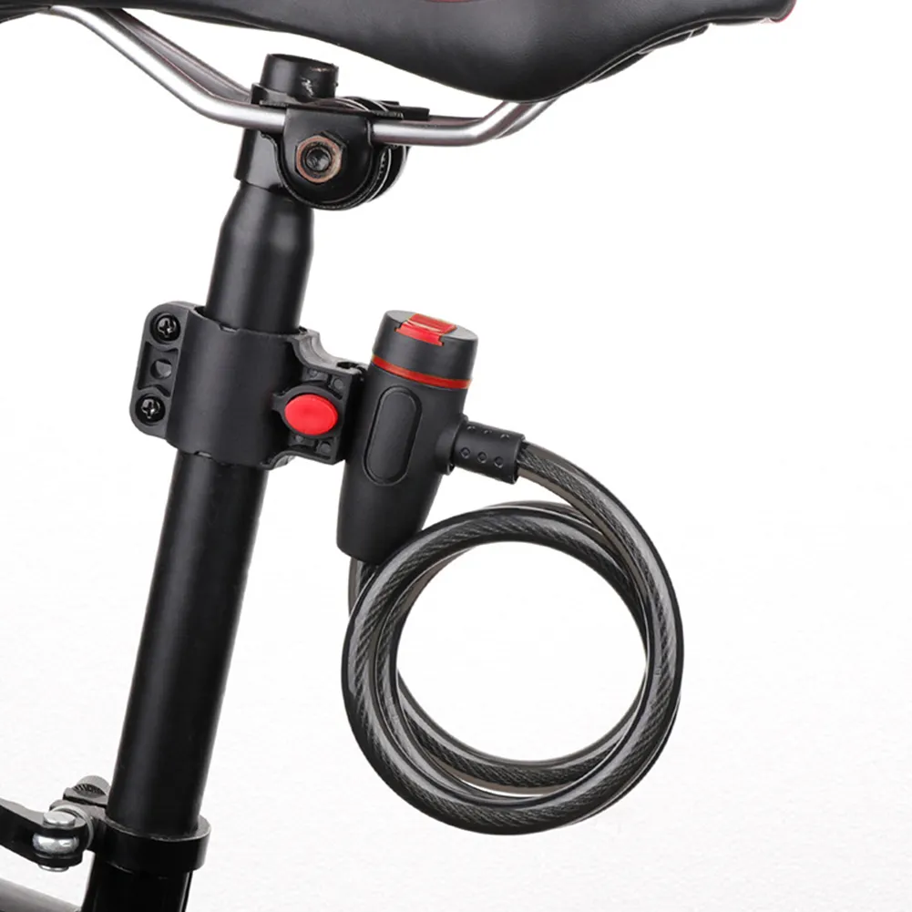 Bicycle Lock with 2 Keys, Anti-Theft Steel Cable Locks for MTB and ...