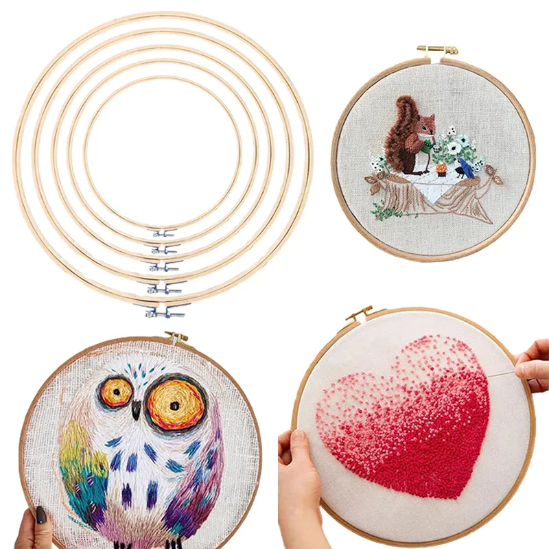 DHgate.com:1 Pcs Embroidered Stretch Embroidery Hoops Tool Embroidery ...