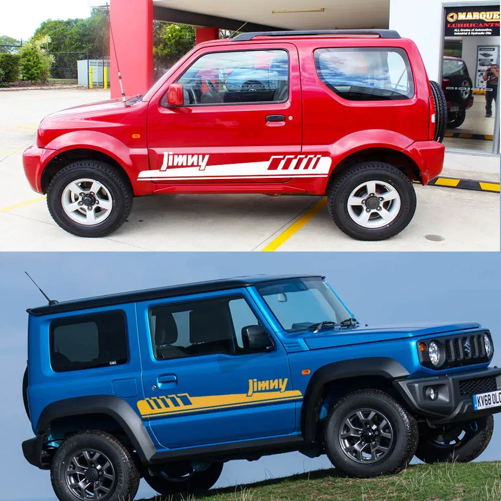 Suzuki Racing Sport Side side skirt decal - Stripe Wraps for Jimny ...