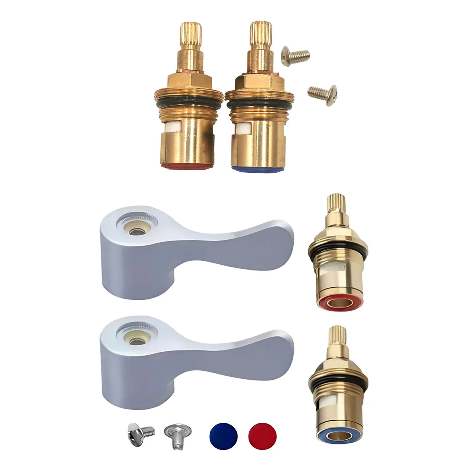 Ceramic Stem Disc Cartridges Sink Faucet Valves Drip Resistant Basin ...