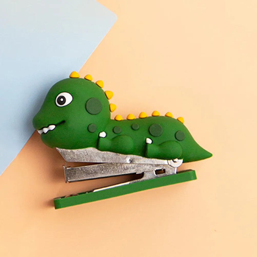 Mini Stapler Silicone Desktop Stapling Tool with Dinosaur Design for ...