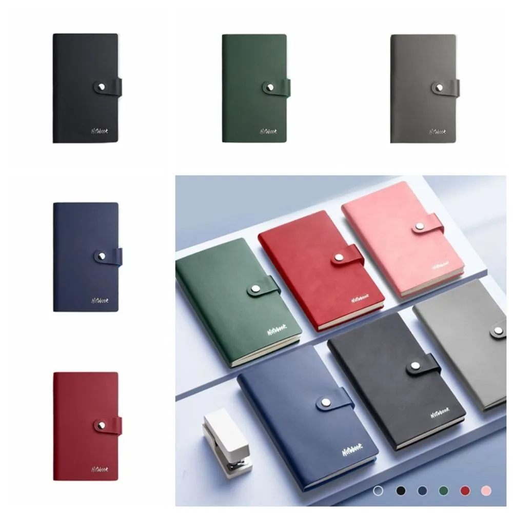 Memo Diary Planner A7 Mini Notebook 100 Sheets Thickening PU Cover ...