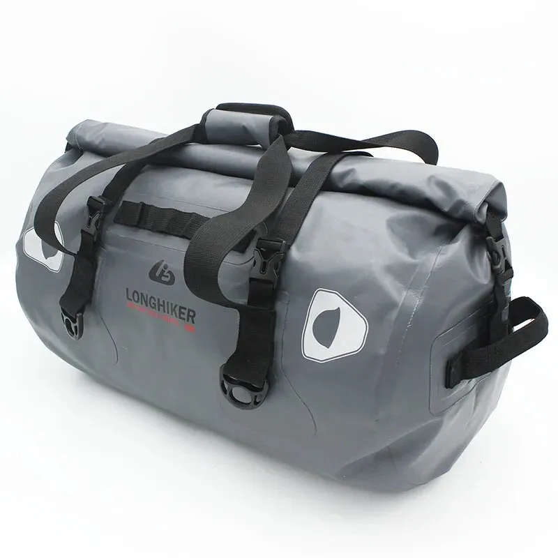 LONGHIKER Waterproof Motorcycle Pannier Bag 500D PVC Motor Tail Dry ...