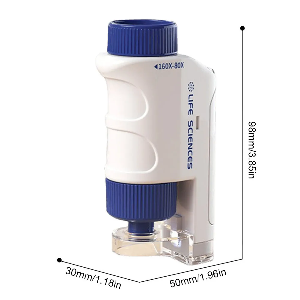60-120X Kids Microscope Kit, Portable Mini Science Lab, Educational ...