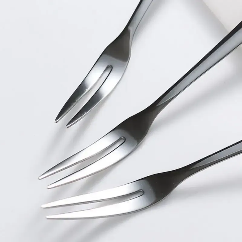 Premium Rainbow Titanium Fruit Salad Cutlery Set 6-Pack from Dhgate ...