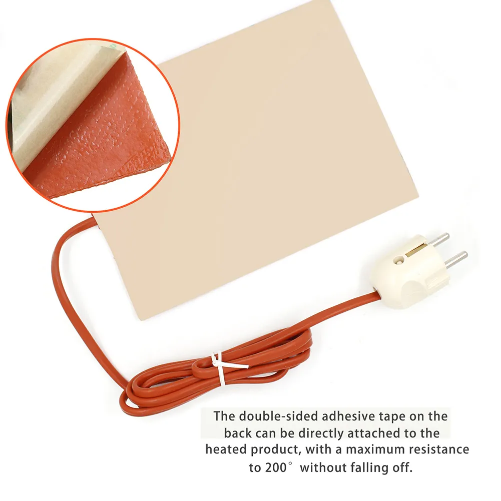 Car Engine Oil Pan Sump Tank Heater Pad 300W Silicone Oil Heating Pad ...