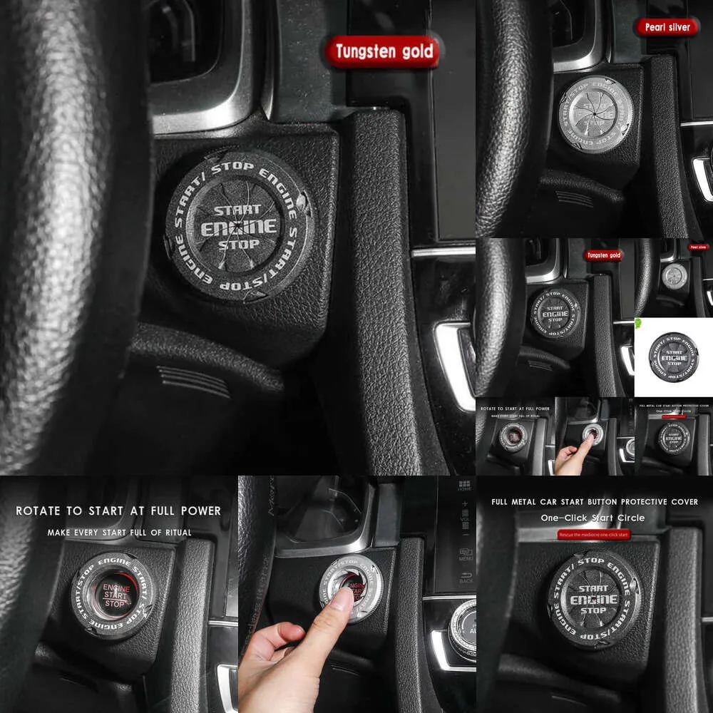 Rotatable Engine Start Stop Button Cover For Auto Ignition Switch ...