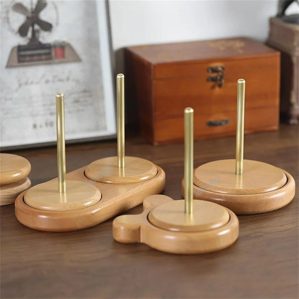 Rotatable Wooden Yarn Ball Winder with Stand for Wool Thread Winding ...