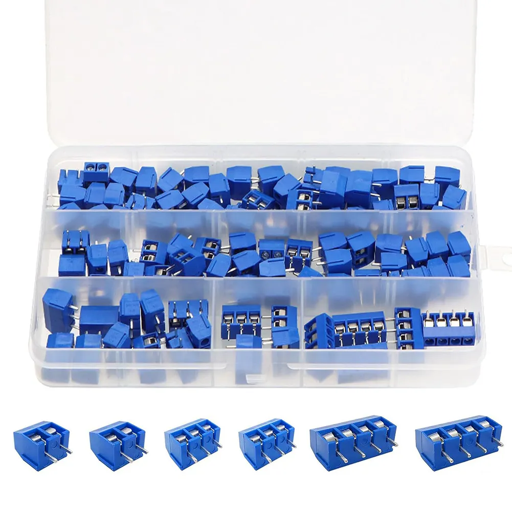 KF301-2P/3P/4P Screw Terminal Block Connector for Breadboard PCB Board ...