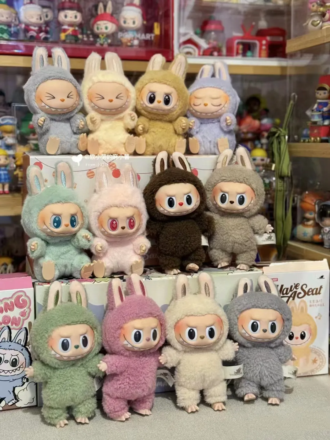 Cute Monster Labubu Mini Plush Stuffed Toys Anime Kawaii Action Doll ...