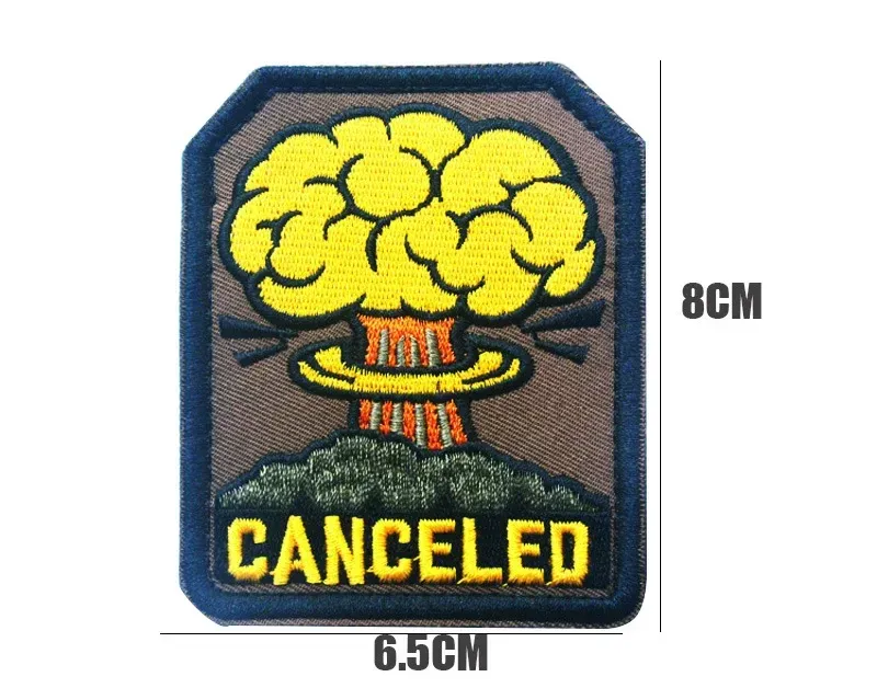 Tactical Embroidered Patches: Nuclear Bomb Fallout Hook & Loop Badge For Jackets, Backpacks, And ...