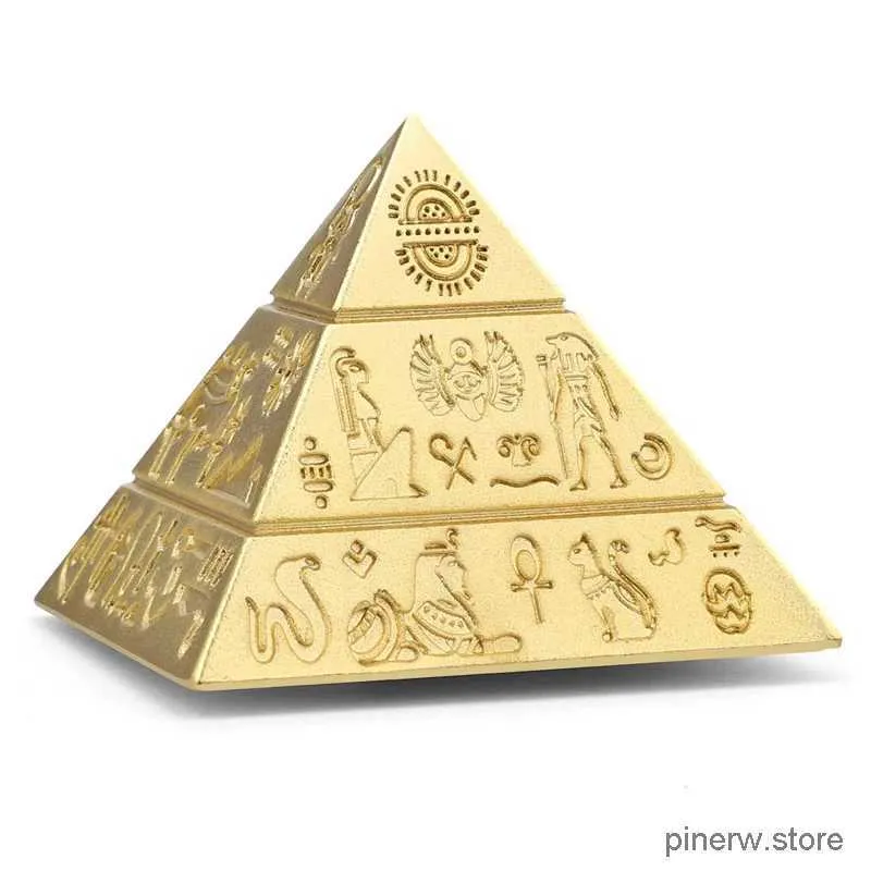 Decompression Toy Pyramid Fidget Spinner Metal Spinning Desk Toy Funny ...