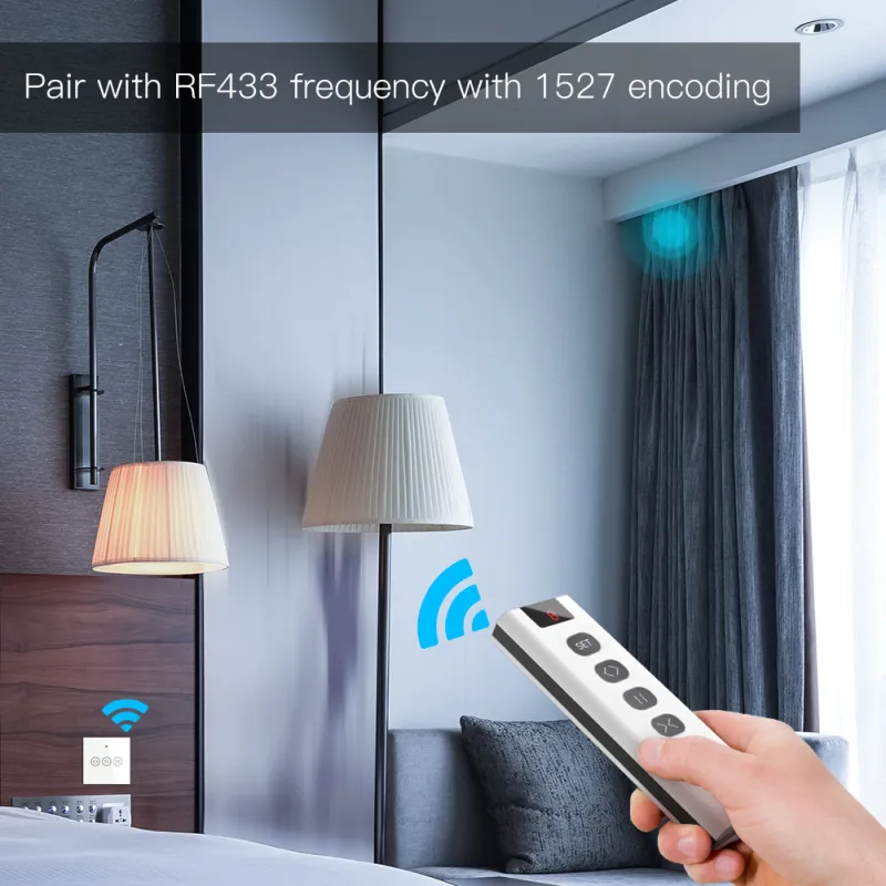 DHgate.com:2024Smart Roller Blind Switch: WiFi RF433 Remote Control for ...
