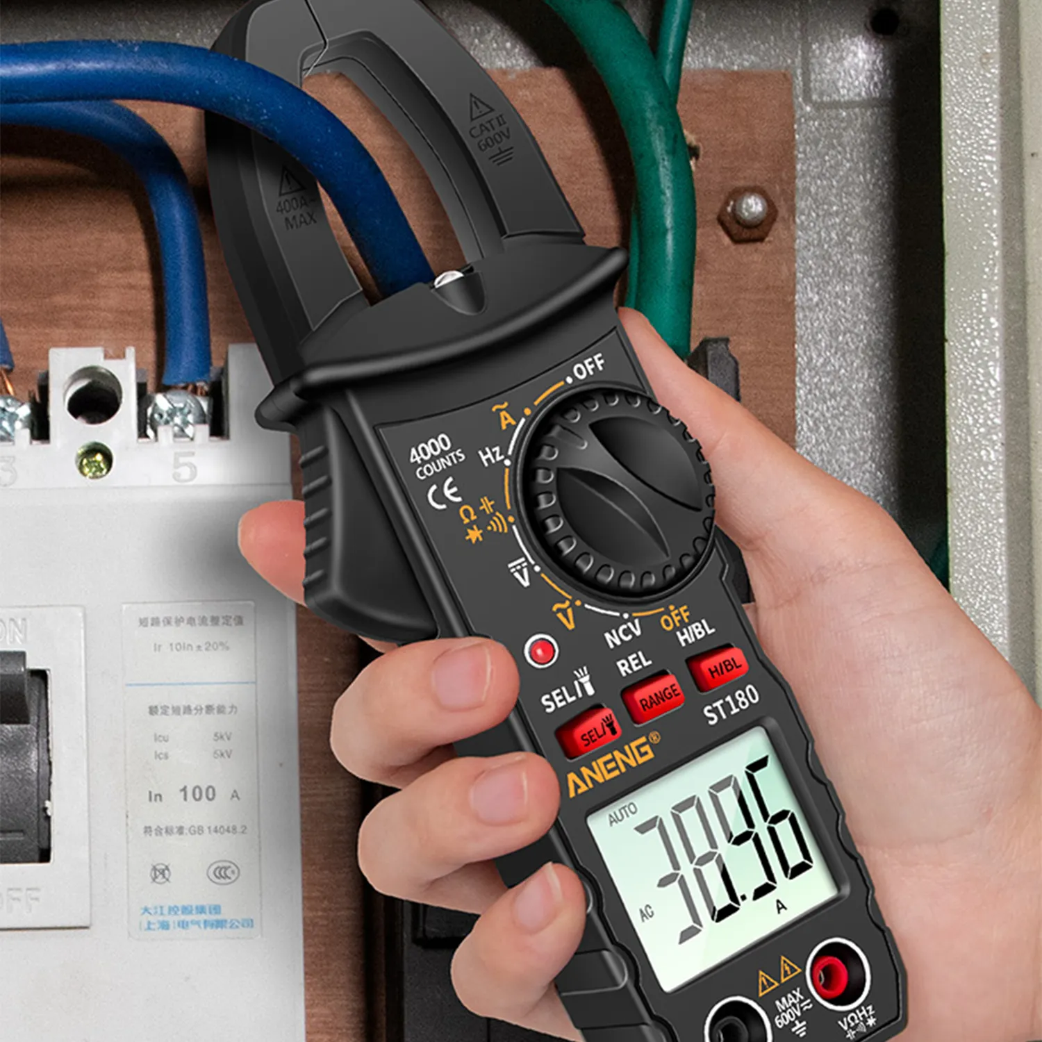 4K Digital Clamp Meter: AC/DC Voltage Ammeter w/ Non-Contact Voltage ...