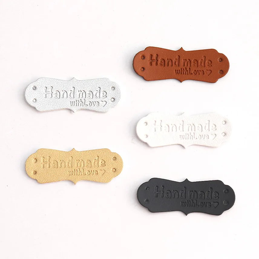Handmade Genuine Leather Tags for Clothing and Hats from Dhgate Fabric ...
