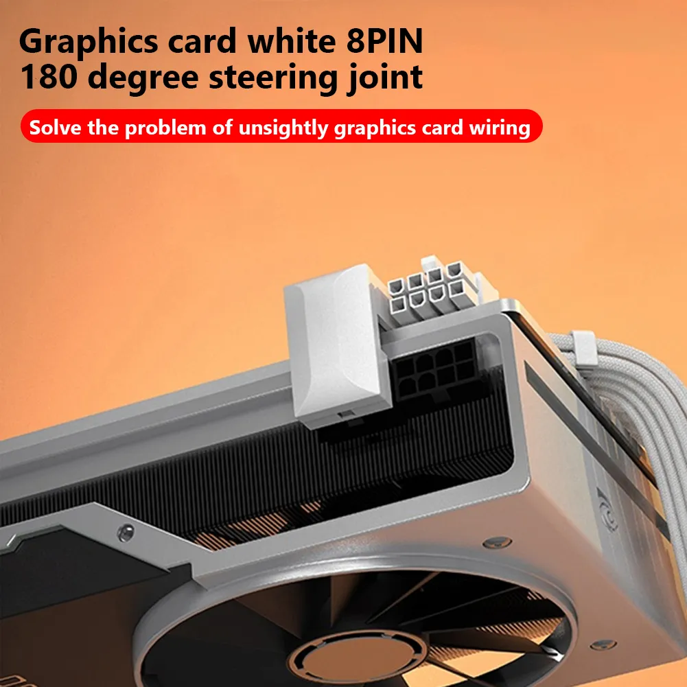 8 Pin U Shaped Graphics Card Connectors: 180 Degree Angled, Fireproof ...
