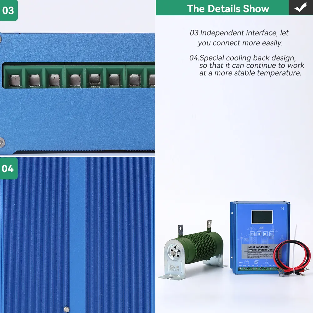 2000W 3000W MPPT Hybrid Wind & Solar Power System: 12V/24V/48V Auto ...