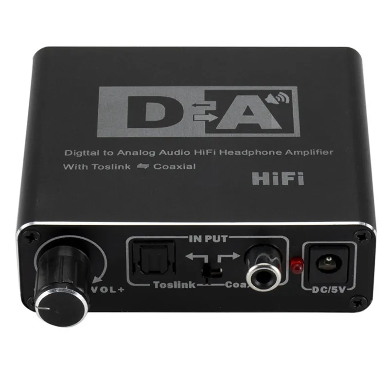 Digital to Analog Audio Converter Optical Fiber to Slink Coaxial Signal ...